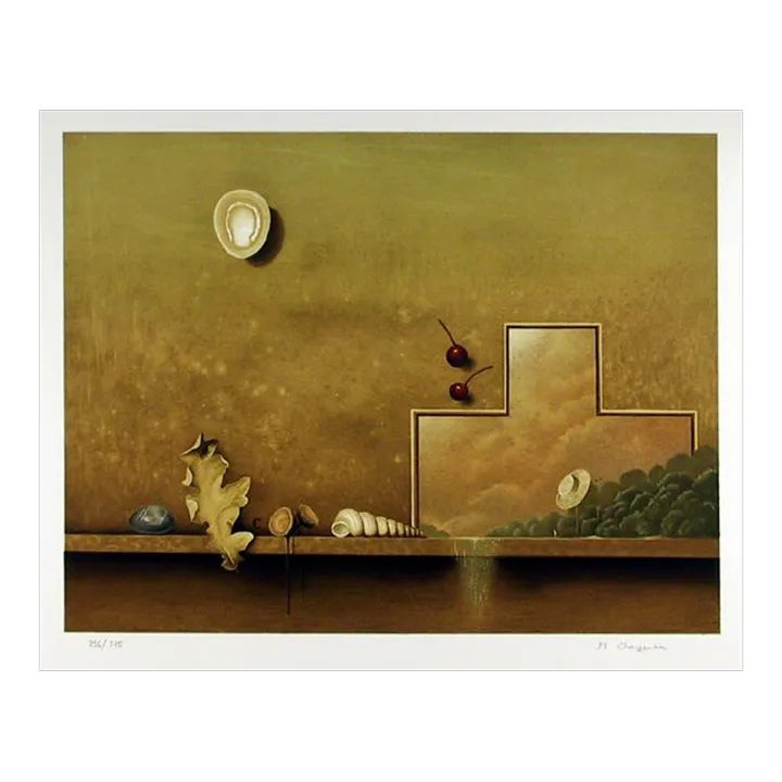 Paysage En Etagere, Michel Charpentier Lithograph, Signed and Numbered ...