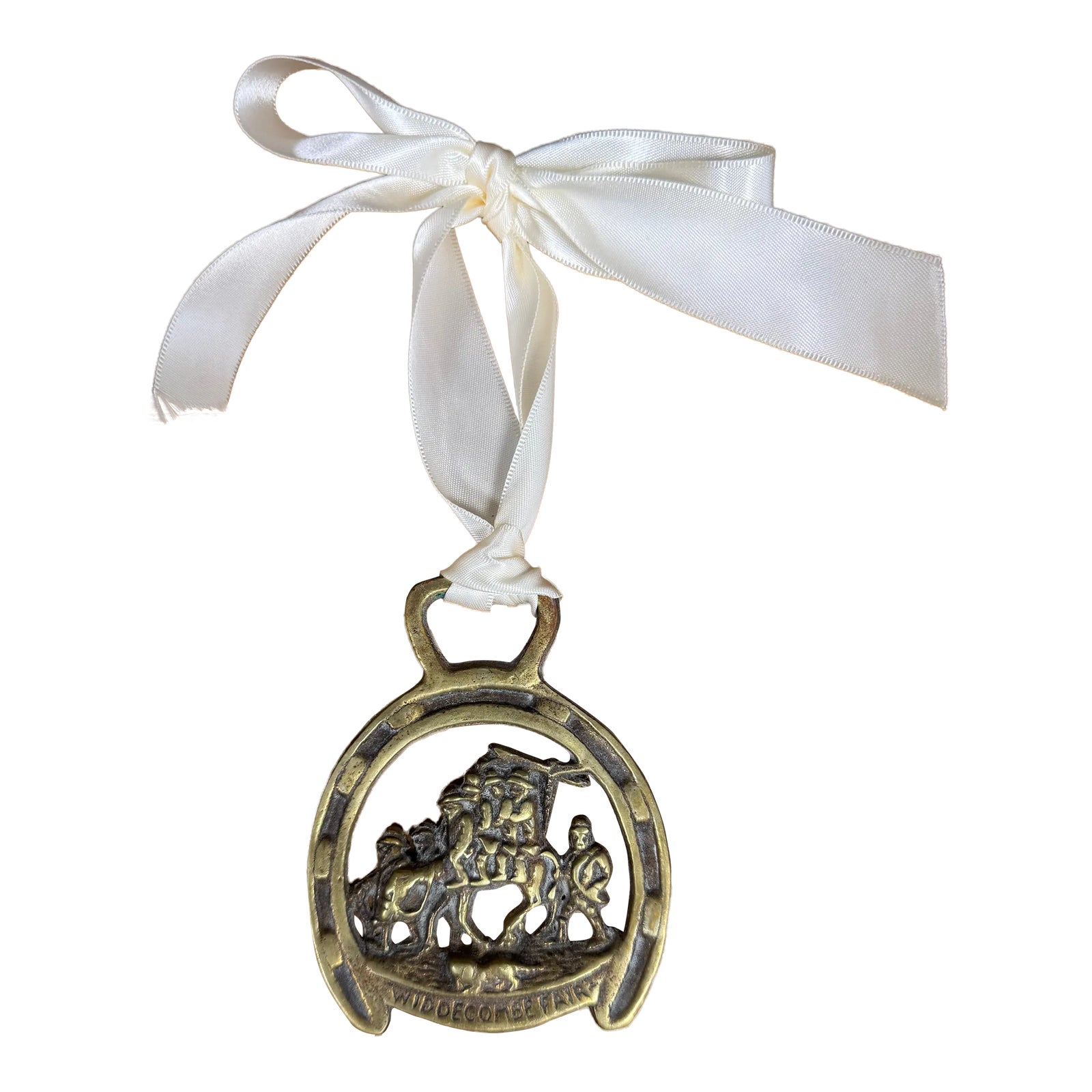 Vintage English Horse Brass Ornament | Chairish