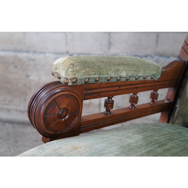 Late 19th Century Antique Victorian Eastlake Walnut Platform Parlor ...