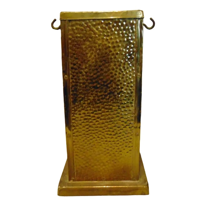 Art Deco Brass Kitchen Knife Container, 1920s | Chairish