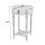 Jules 1 Drawer Round End Table with Storage, Beige | Chairish