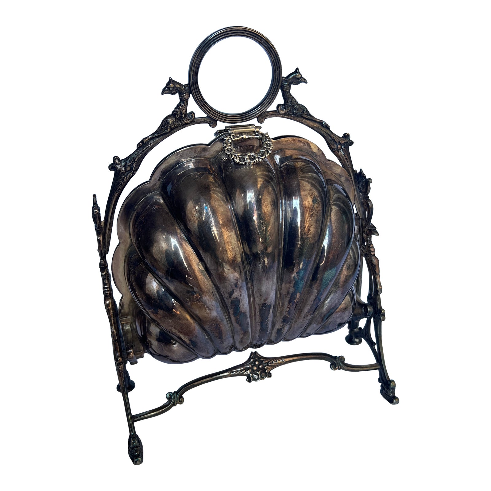 Alexander Clark Antique Victorian Silver Folding Biscuit Box Circa 1800 ...
