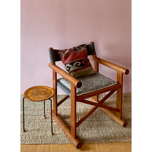 Prototype Sample Sabin Teak Arm Chair | Chairish