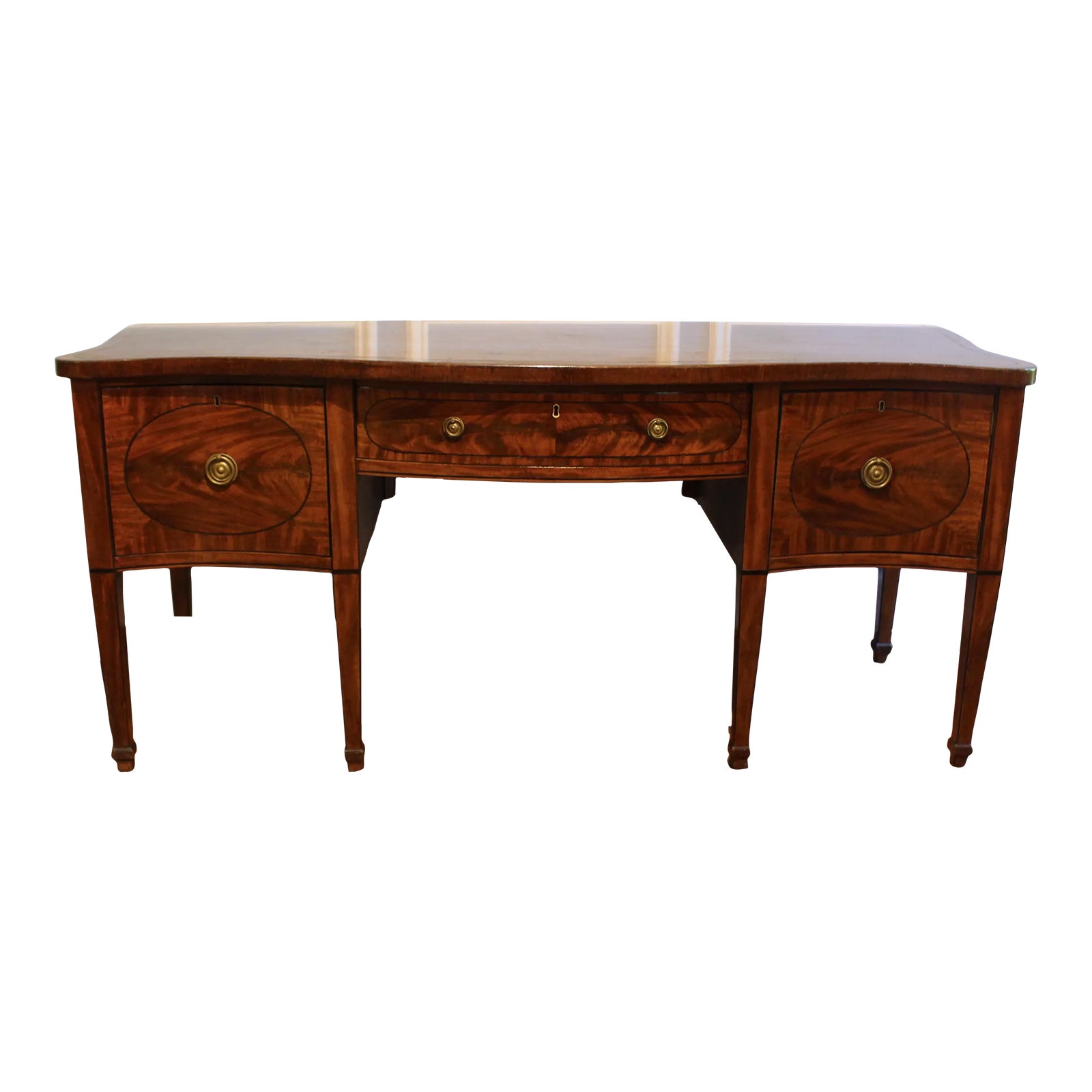 Late 18th to Early 19th Century English Serpentine Form Sideboard ...