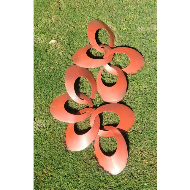 Mid Century Modern "Mod" Style Metal Wall Sculpture | Chairish
