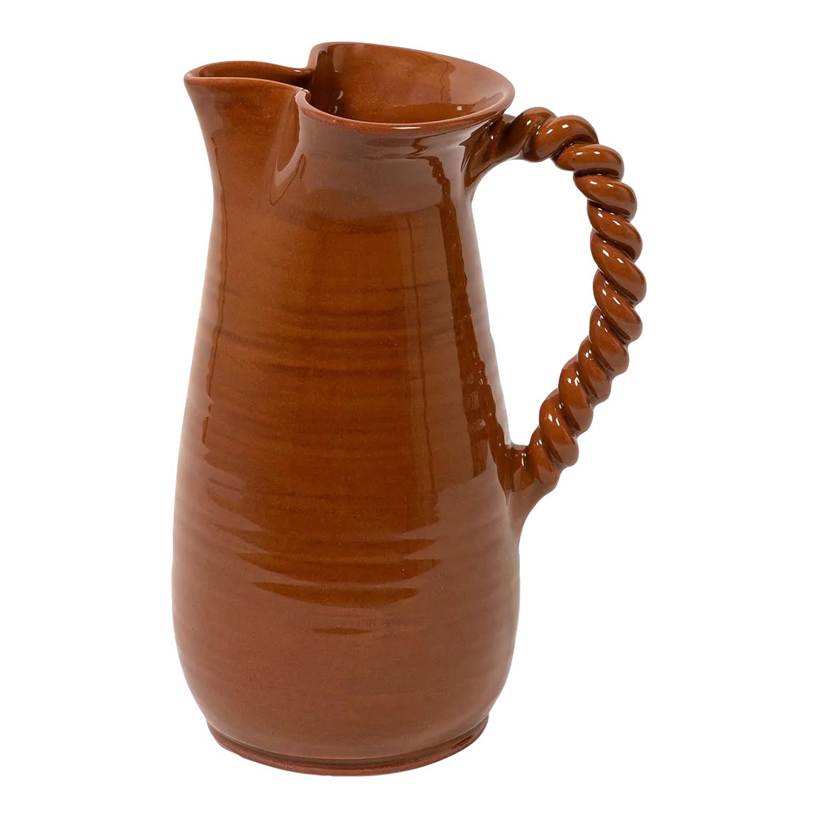 Sharland England Large Louise Jug, Terracotta | Chairish