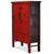 Vintage Red Lacquered Armoire | Chairish
