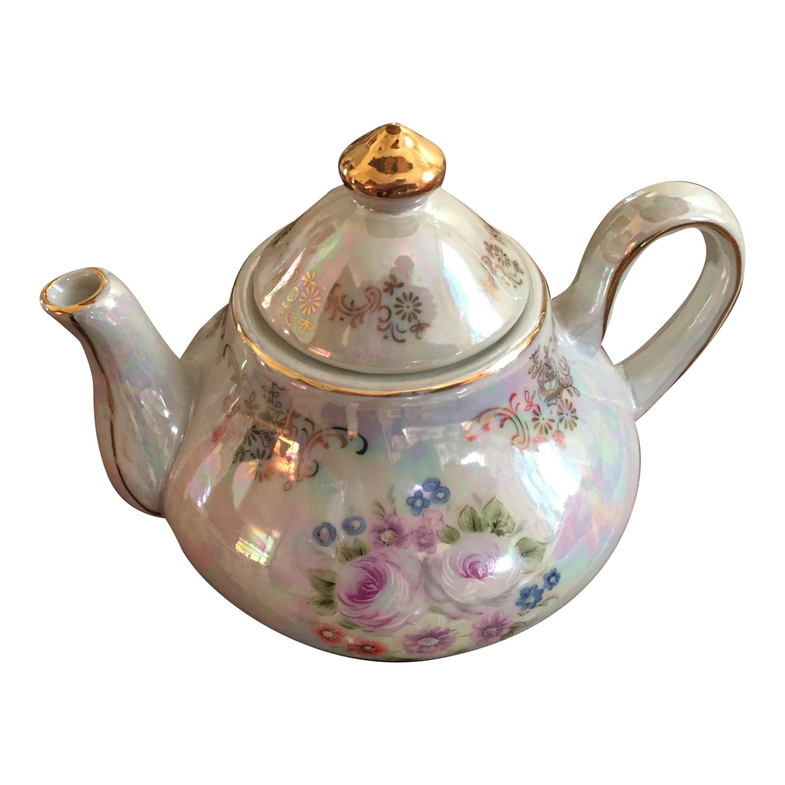 Nantucket China Lusterware Teapot | Chairish