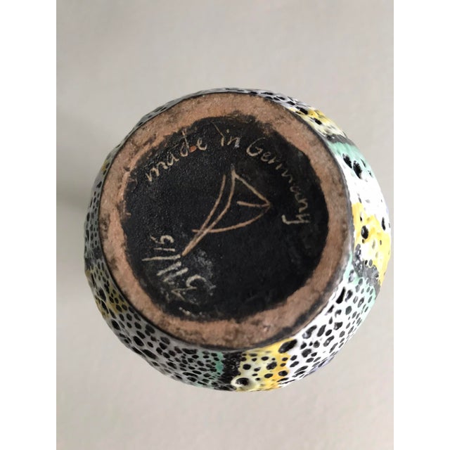 Clemens & Huhn, Dekor Goldhelm Bunt, Fat Lava Vase Model 311/15, Circa ...