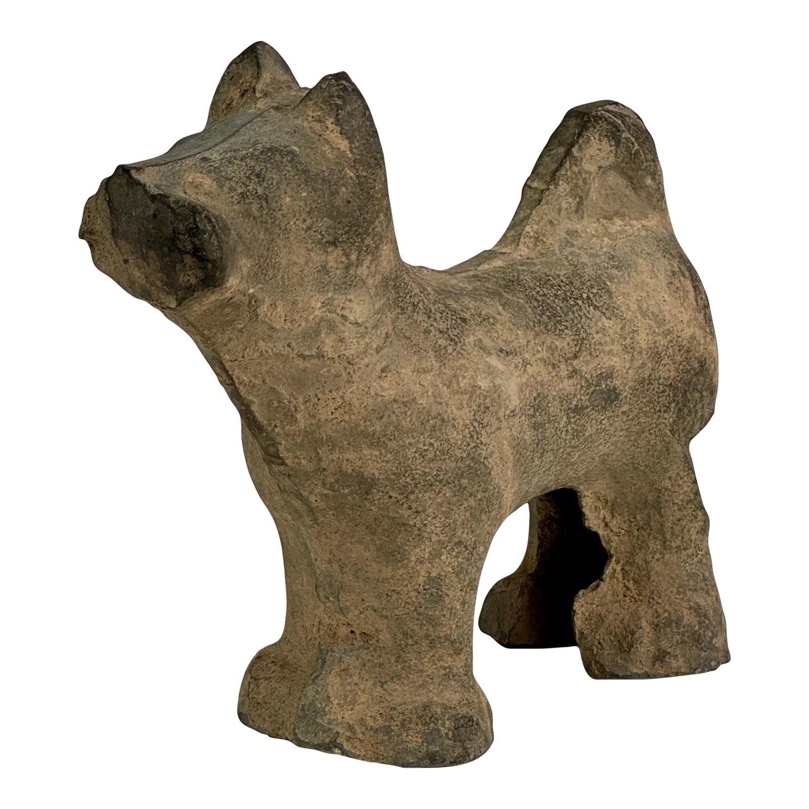 Early 20th Century Clay Chinese Dog of Han Dynasty | Chairish