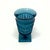 Art Deco Deep Teal Cut Glass Vessel Curation - Group of 3 | Chairish