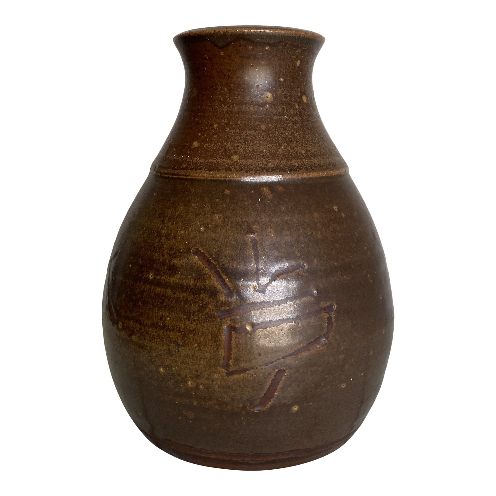 Vintage 1980s Hand Thrown Brutalist Pottery With Chinese Lettering ...