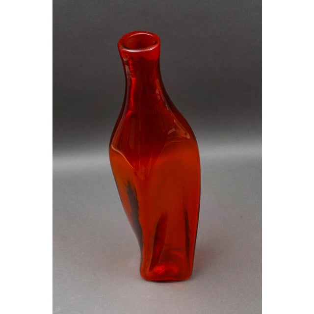 Mid 20th Century Blenko Wayne Husted Hand Blown Tangerine Twist Glass ...