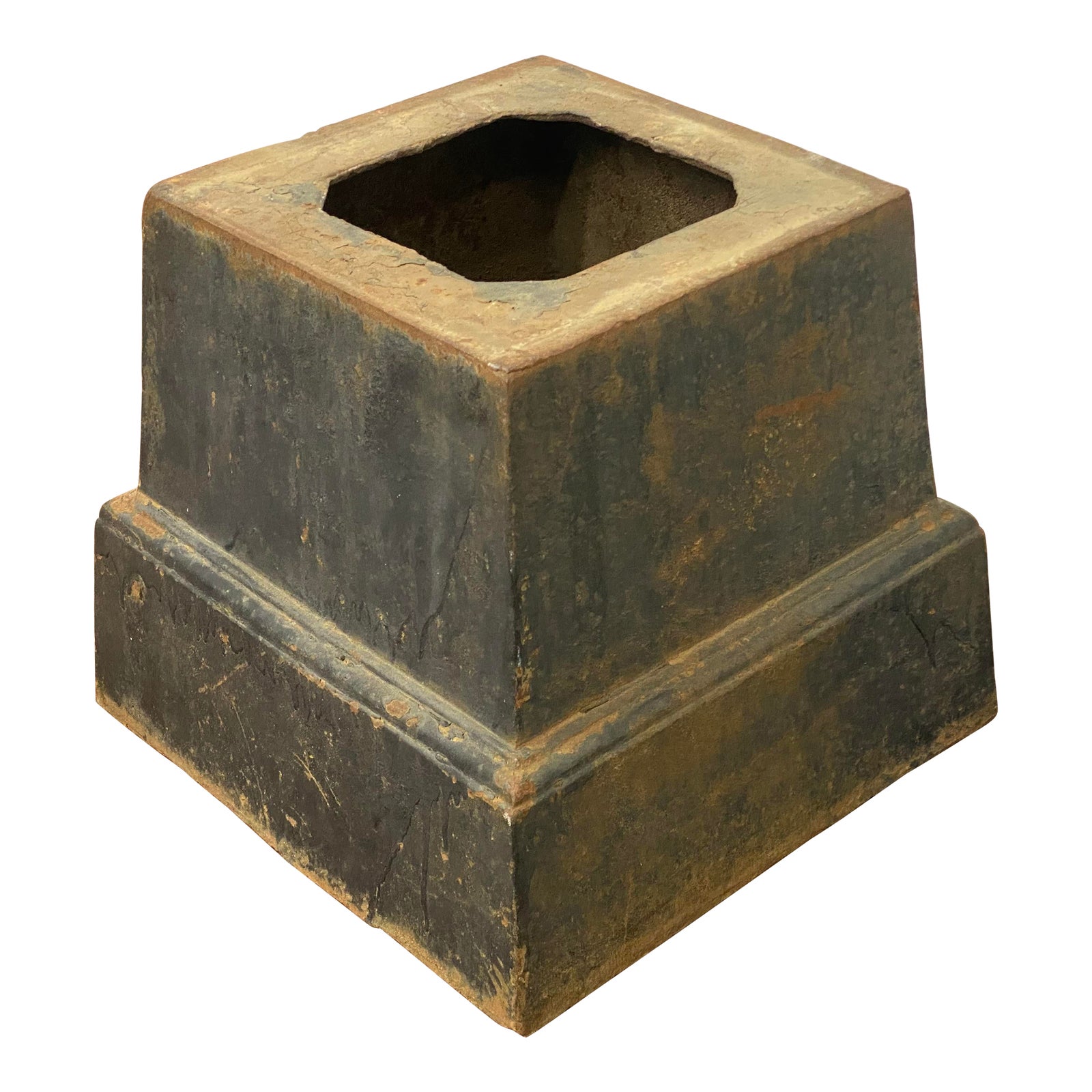 Neo-Classical Style Cast Iron Planter Base | Chairish