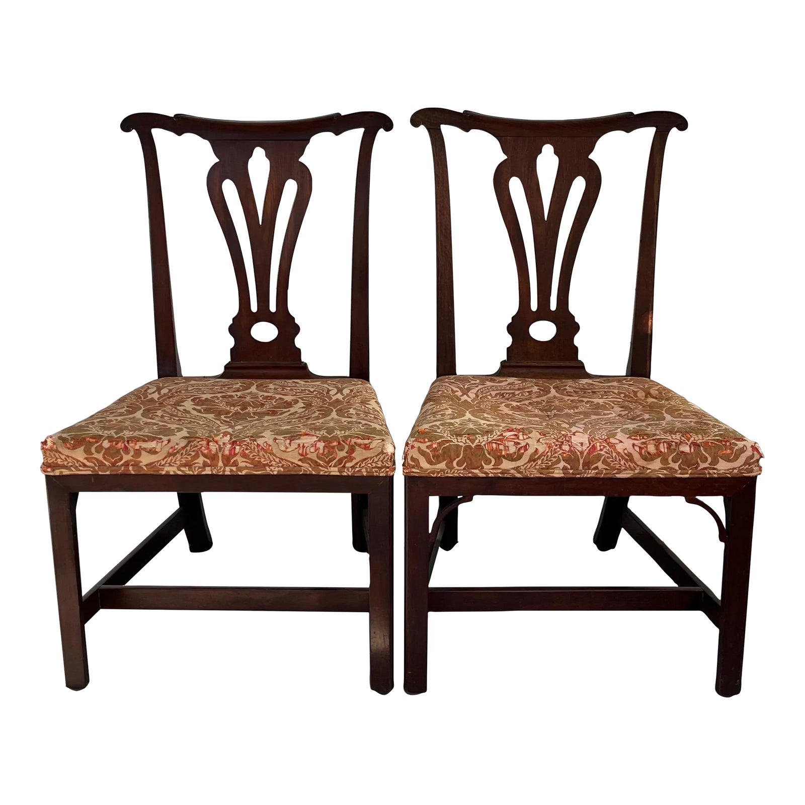 Antique 18th Century George III Chippendale Period Carved Mahogany Side ...