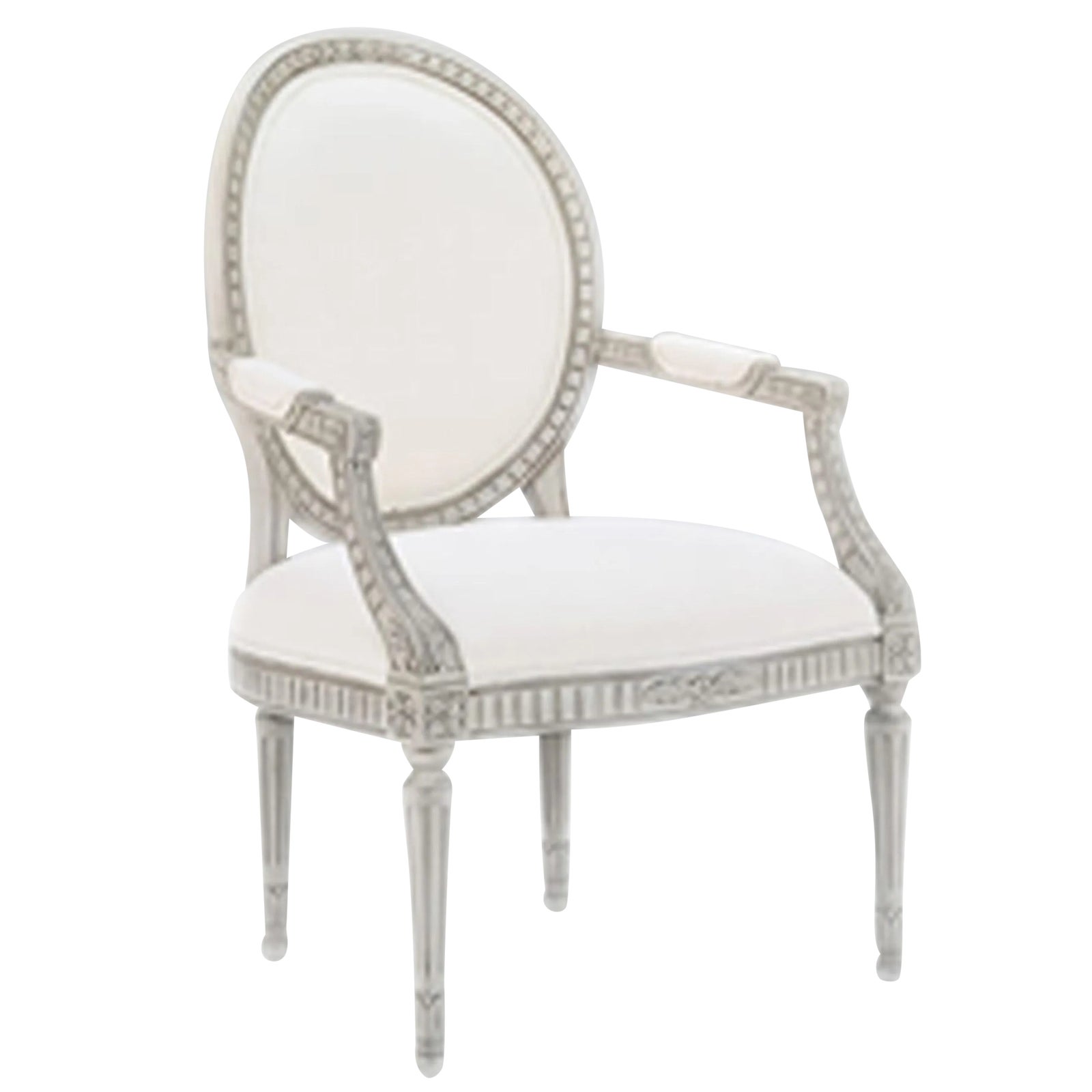 Swedish Oval Back Host Dining Arm Chair | Chairish
