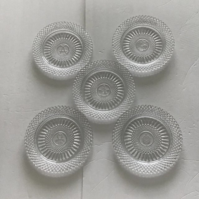 Glass Crystal Plates 1978 Fostoria Stratton Pattern Crystal Plates ...