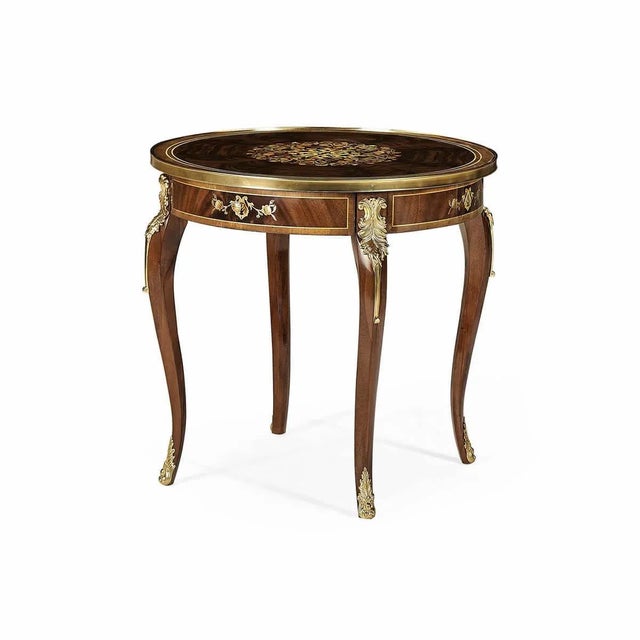 Louis XV Style Inlaid End Table | Chairish