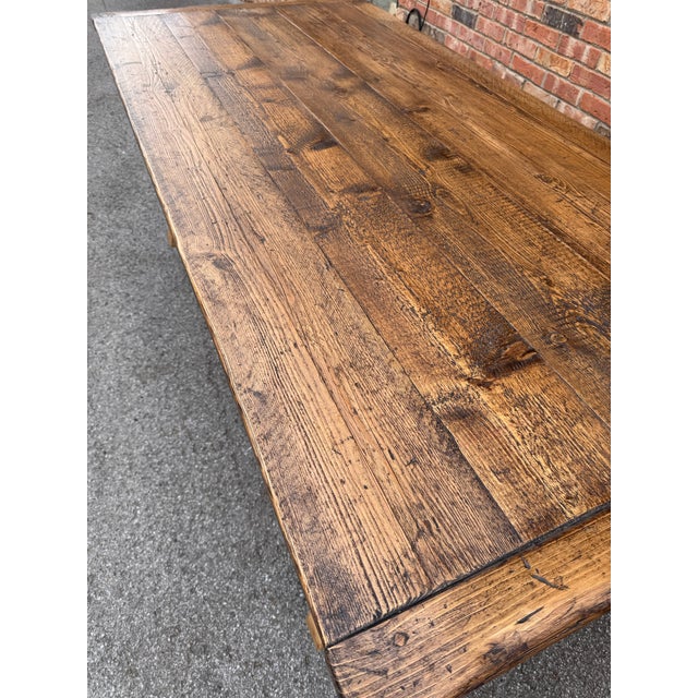 Antique English Pine Dining Table | Chairish