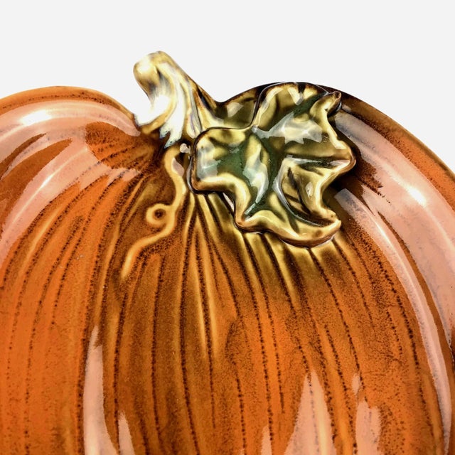Mid-Century Modern Autumn Trinket Plates - Set of 2 | Chairish