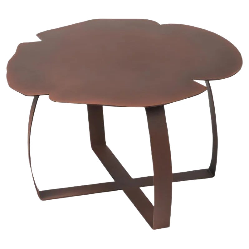 Rust Coloured Iron Andy Coffee Table from VGnewtrend | Chairish