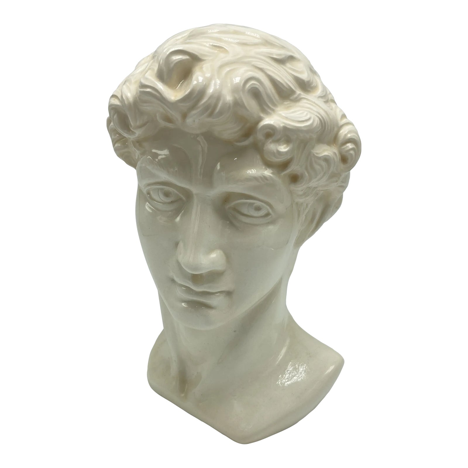 Vintage Ceramic Bust of David | Chairish