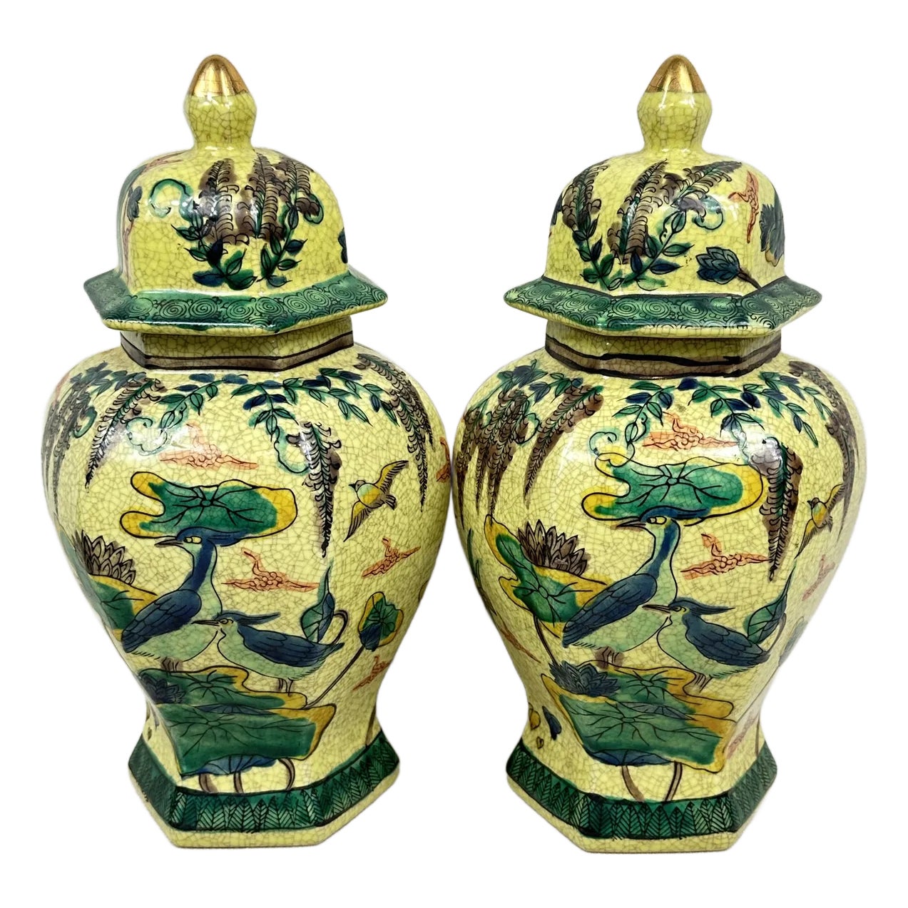 Vintage Japanese Ginger Jars | Chairish