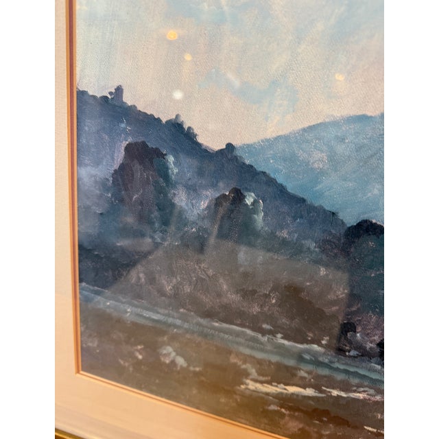 Stan Painter "Mount Tamalpais" Original Print, Framed | Chairish