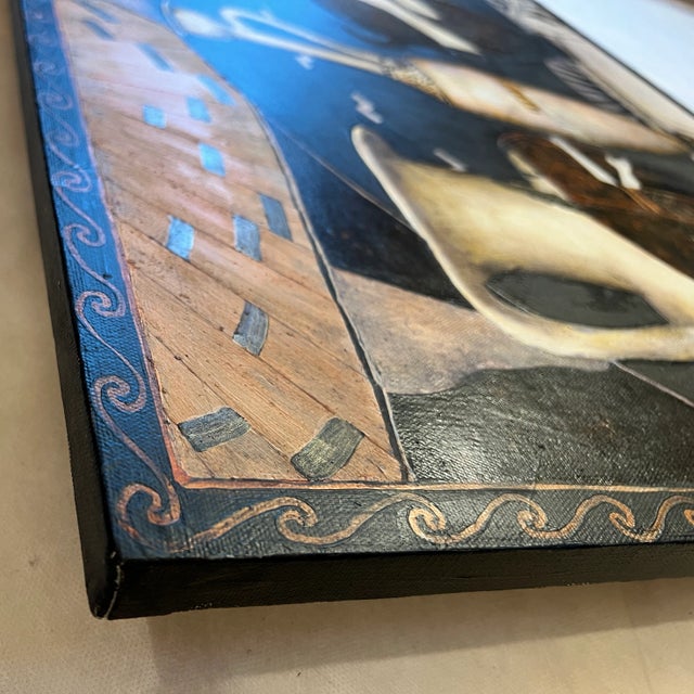 Oil Painting, Neutral Tones, Ancient Inspired, "Three Greek Vases ...