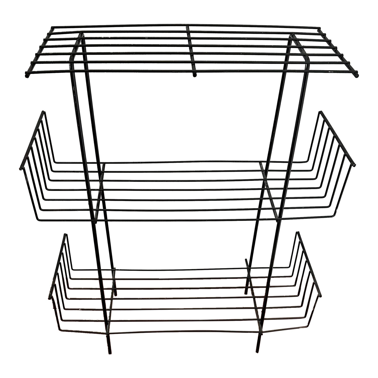 Mid Century Modern Wire Metal Plant Storage Shelving Rack | Chairish