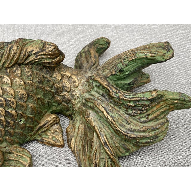 Vintage Cast Iron Goldfish Doorstop | Chairish