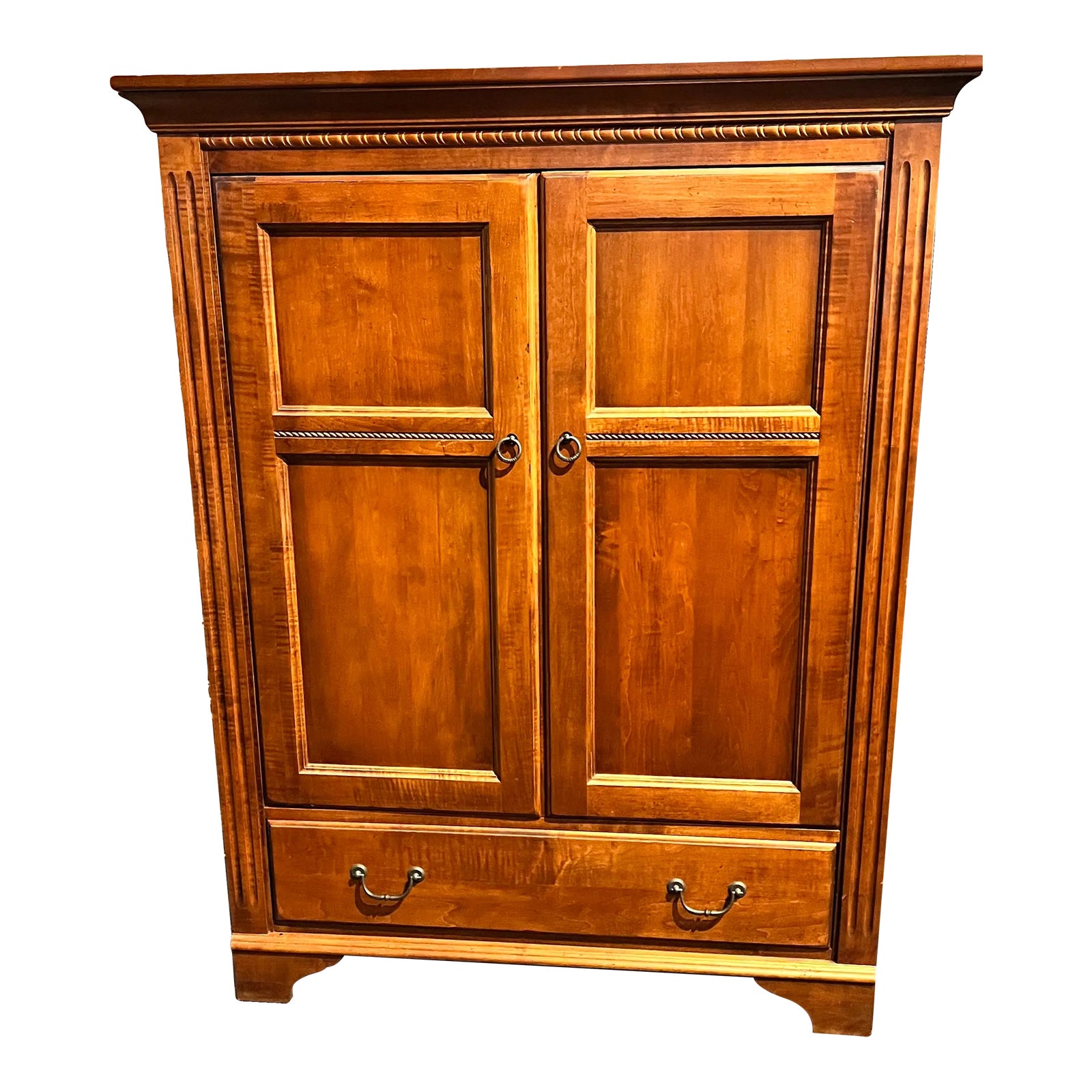 1990s Ethan Allen Country Crossings Media Armoire | Chairish