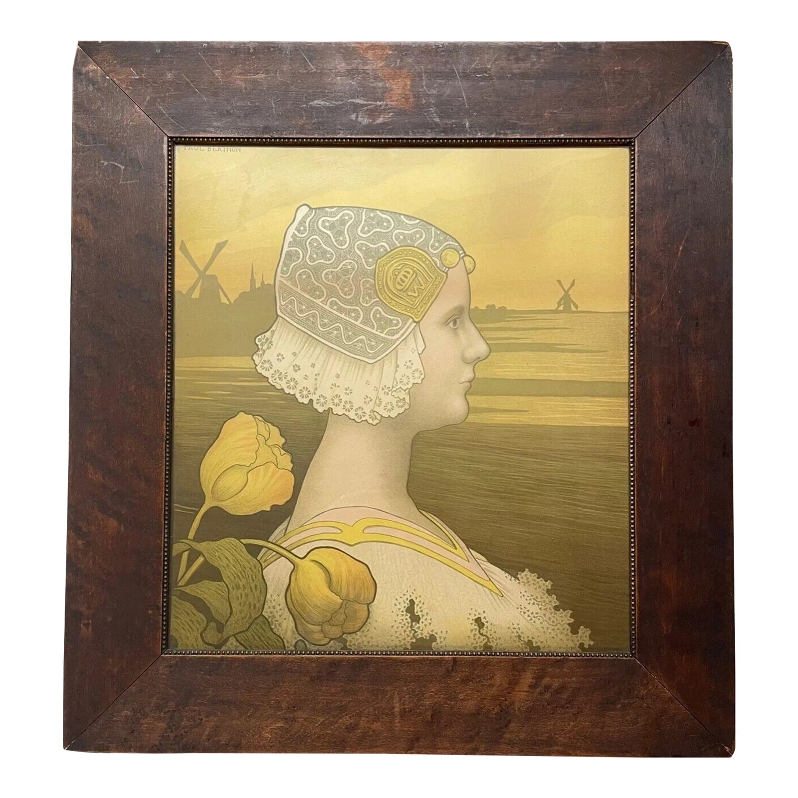 Original 1901 Paul Berthon 'queen Wilhemina' Art Nouveau ...