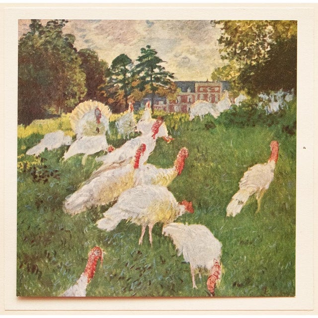 1950 After Claude Monet "Turkeys", First Edition Parisian Full-Color ...