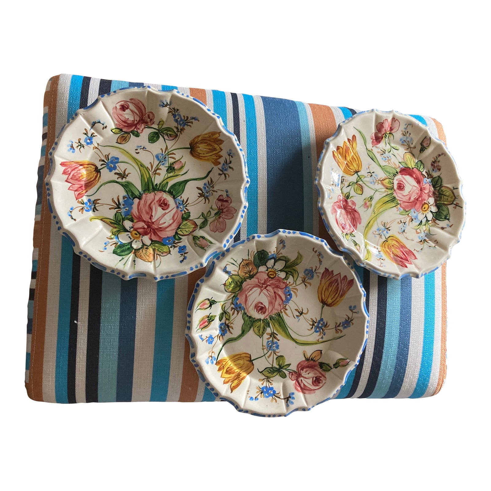 1970s Italian Renaissance Revival Plates- Set of 3 | Chairish