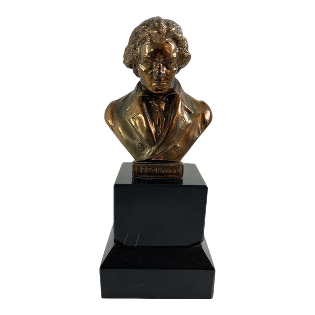 Vintage Bronze Sculpture of Ludwig von Beethoven | Chairish