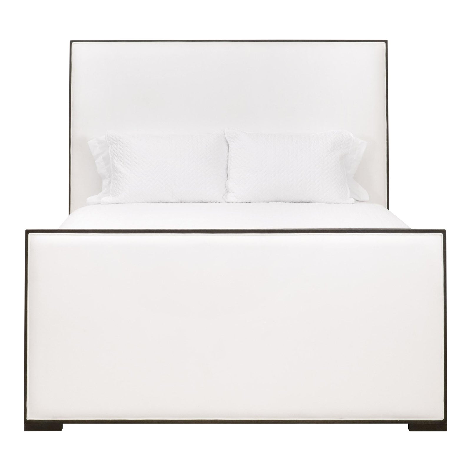 Tailor Queen Bed, LiveSmart Peyton-Pearl | Chairish