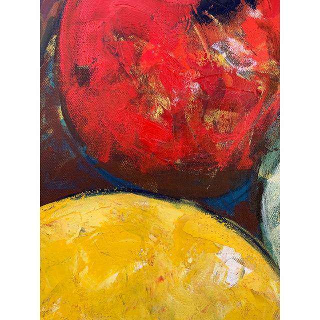 Mid 20th Century Cubist Style Fruit Still Life Painting by Leon Collard ...