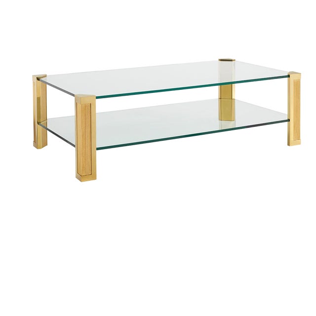 Heath Oak & Glass Coffee Table | Chairish