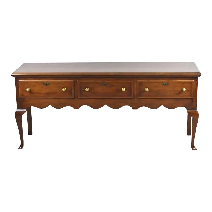 Kittinger Colonial Williamsburg Banded Mahogany Sideboard Huntboard Cw ...