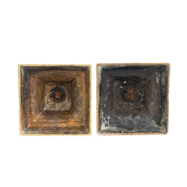 Pair of George Grove (Attributed) English Georgian Cast Brass Fluted ...