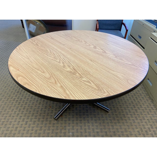 1980s Vintage Mid Century Modern Conference Table | Chairish