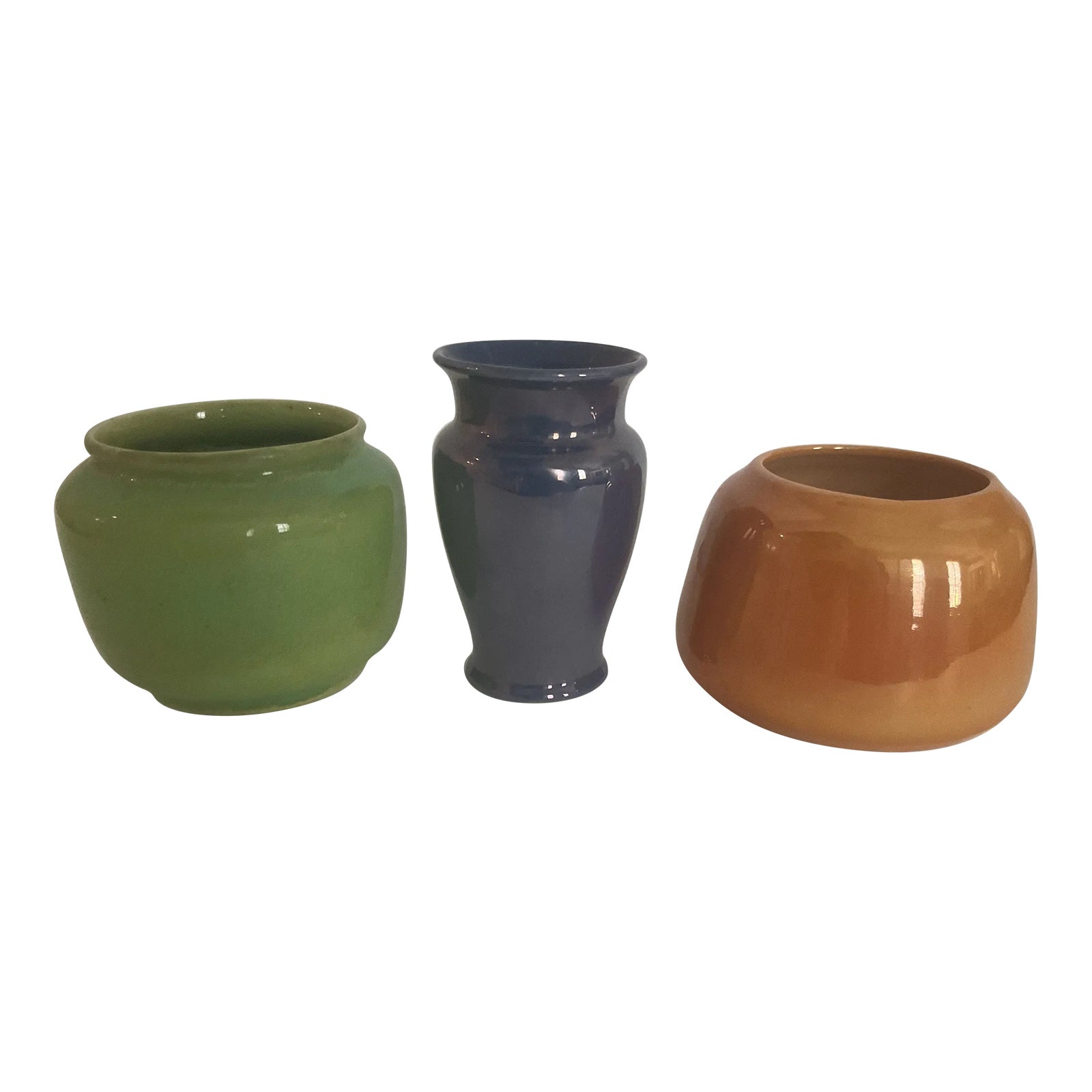 Set of 3 Cowan Pottery Lusterware Vases, 1920s | Chairish