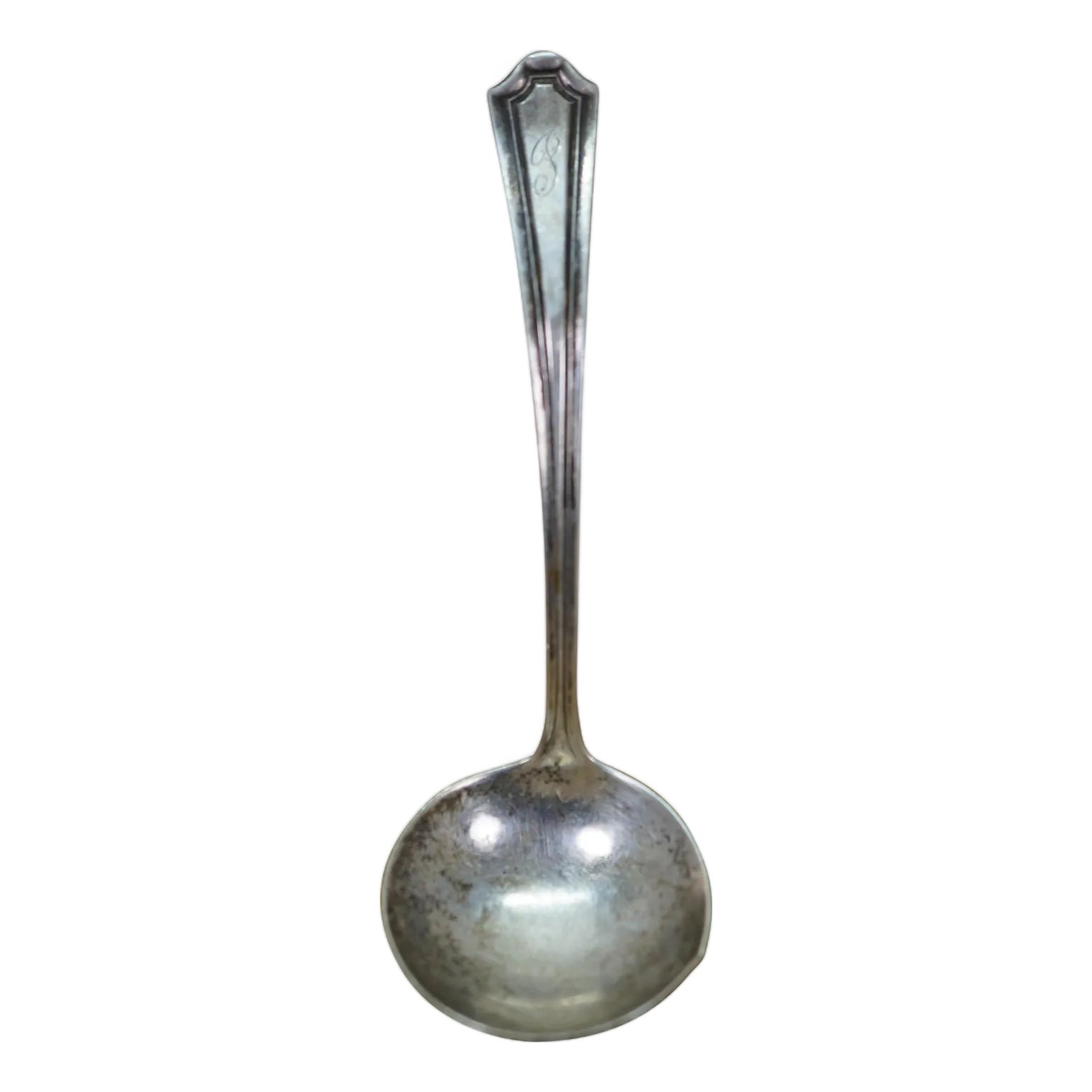 Antique Manchester Mary Warren Sterling Silver Sauce Gravy Ladle Spoon ...