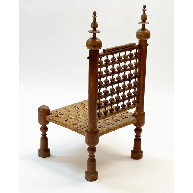 1970's Teak Punjabi Chair by M Hayat & Bros | Chairish