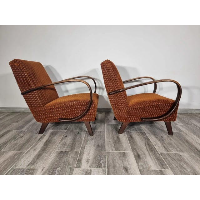 Art Deco Armchair by Jindrich Halabala | Chairish