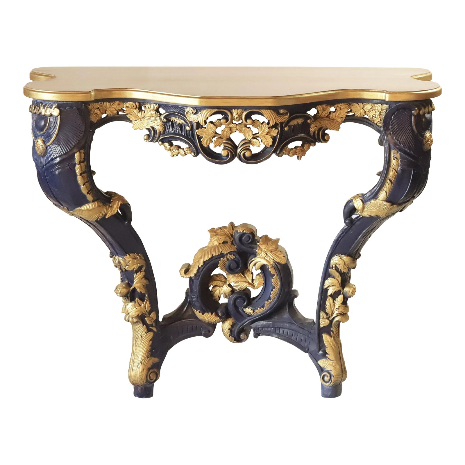 20th Century French Louis XV Rococo Style Side Table and Console Table ...