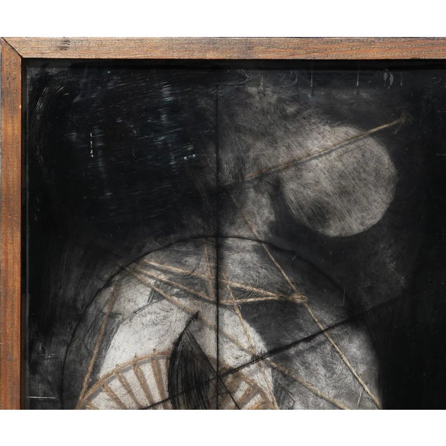 2001 "Keeping Time" Geometric Abstract Modern Black Assemblage by Bert ...