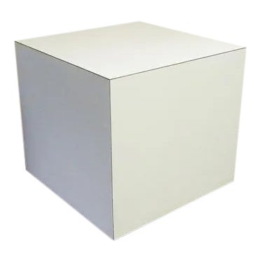 1960s Mid Century Modern Accent White Cube Table | Chairish
