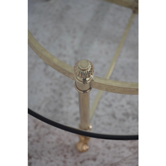 Labarge Regency Style Brass & Glass Coffee Table | Chairish